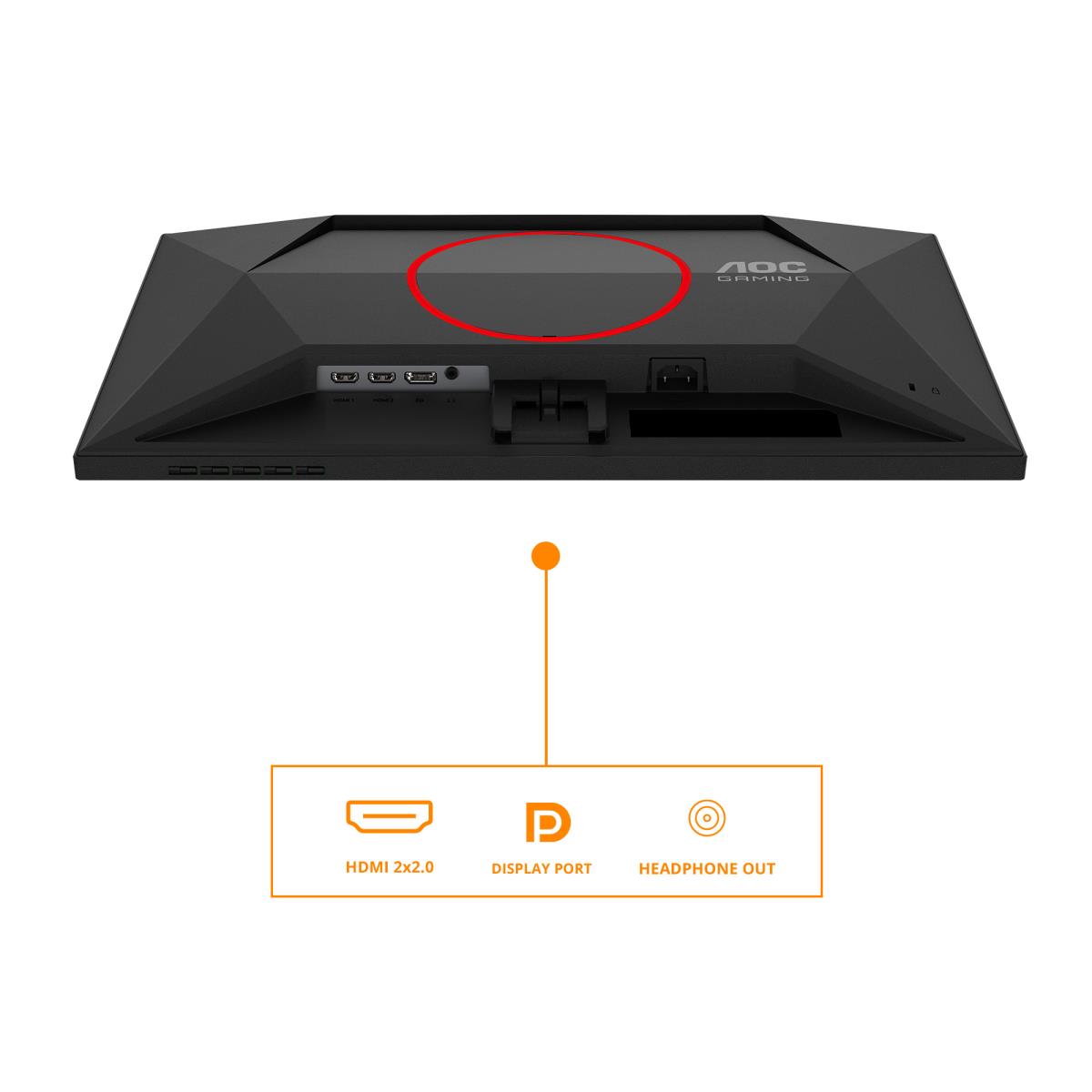 AOC Gaming Monitor - 24G4HRE- 24in - 1920x1080 (Full HD) - IPS 0.5ms ...