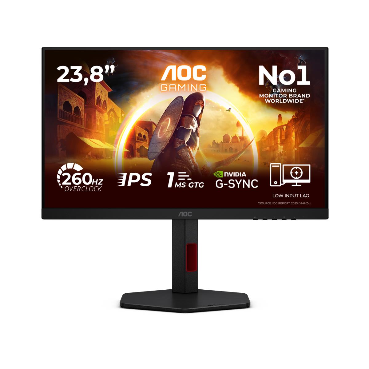 AOC Gaming Monitor - 24G4ZR - 24in - 1920x1080 (Full HD) - IPS 1ms ...