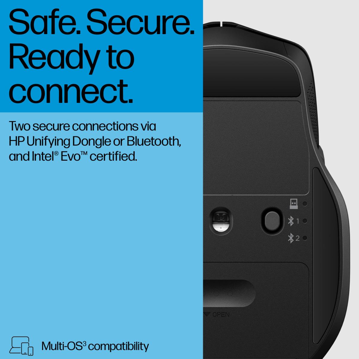 HP Wireless Comfort Dual-Mode Mouse - 685 - Black - 8T6M0UT#ABB ...