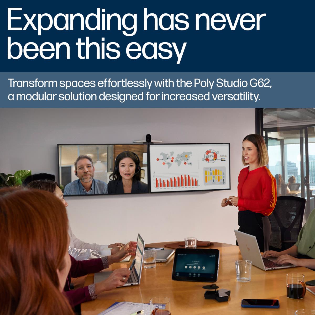 HP Poly Studio G62 Video Conferencing System - 99T09AA#AC3 - Redcorp.com/en