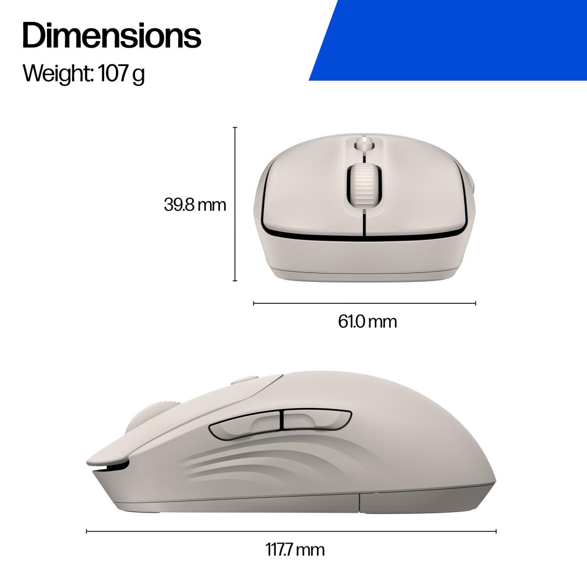 HP Wireless Quiet Mouse - 400 - Black - AZ7B2AA#ABB - Redcorp.com/en