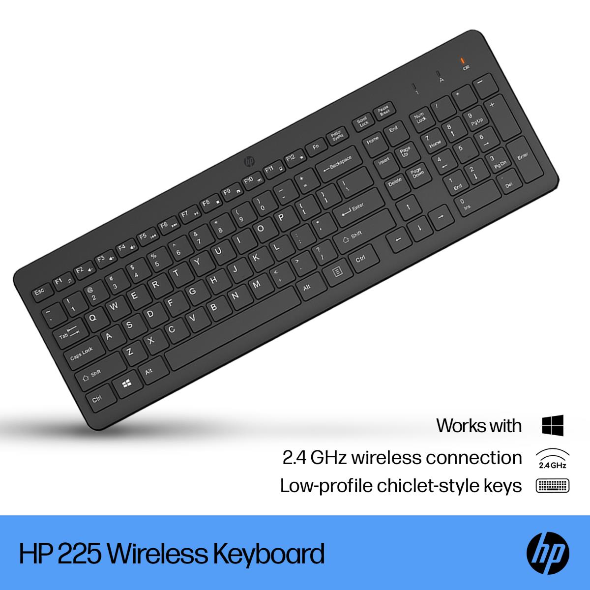 HP Wireless Keyboard 225 - Azerty French - 805T1AA#ABF - Redcorp.com/en