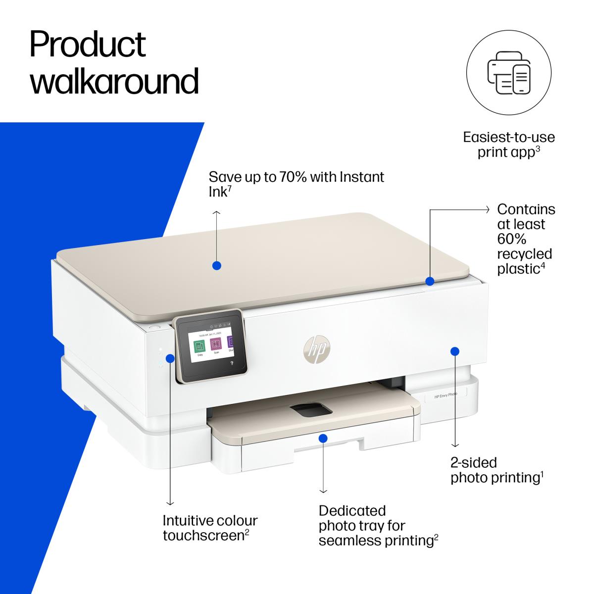 HP Envy Photo 7230 - Color All-in-One Printer - Inkjet - A4 - USB / Wi ...