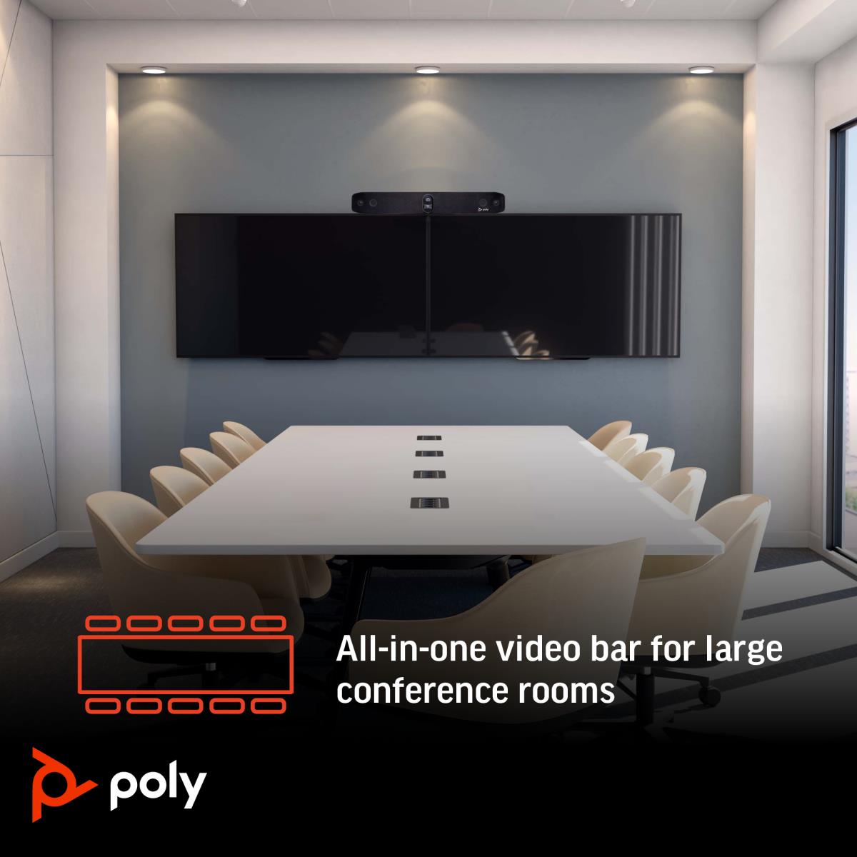 HP Studio X70 - 4k Video Bar For Smarter Hybrid Meetings - Uk - 7200 ...