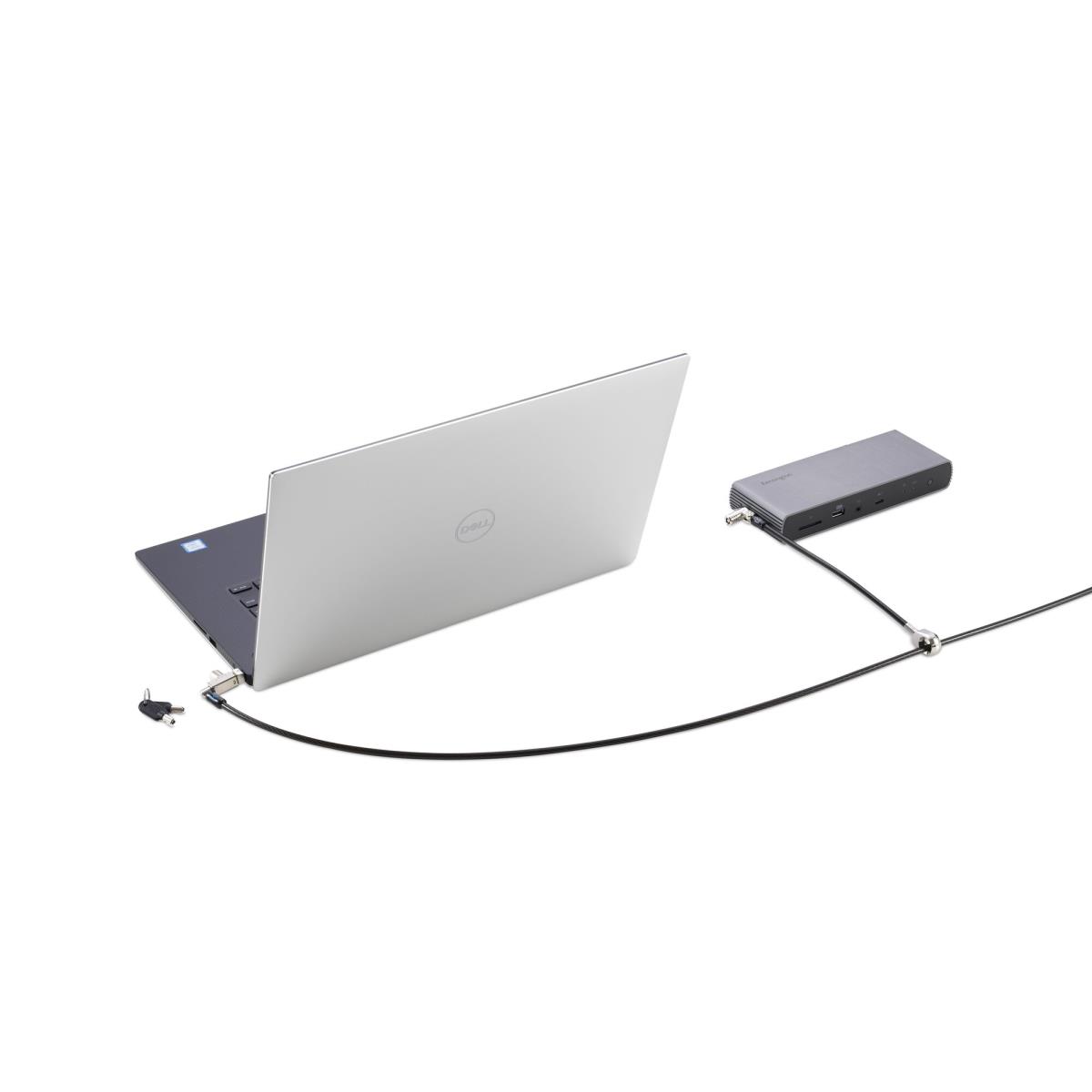 KENSINGTON Slim N17 2.0 Keyed Dual Head Laptop Lock for Wedge-Shaped ...