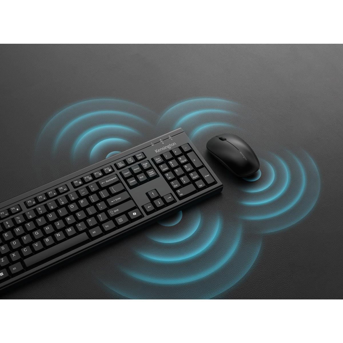 KENSINGTON Rechargeable Wireless Keyboard/Mouse Set -KM270 EQ Azerty ...