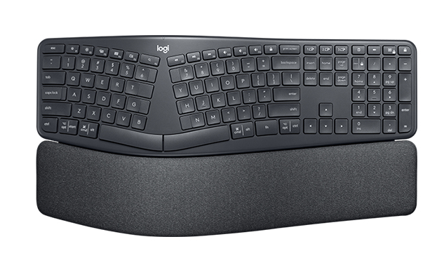 LOGITECH Ergo K860 - Split Ergonomic Keyboard - Wireless - Graphite ...