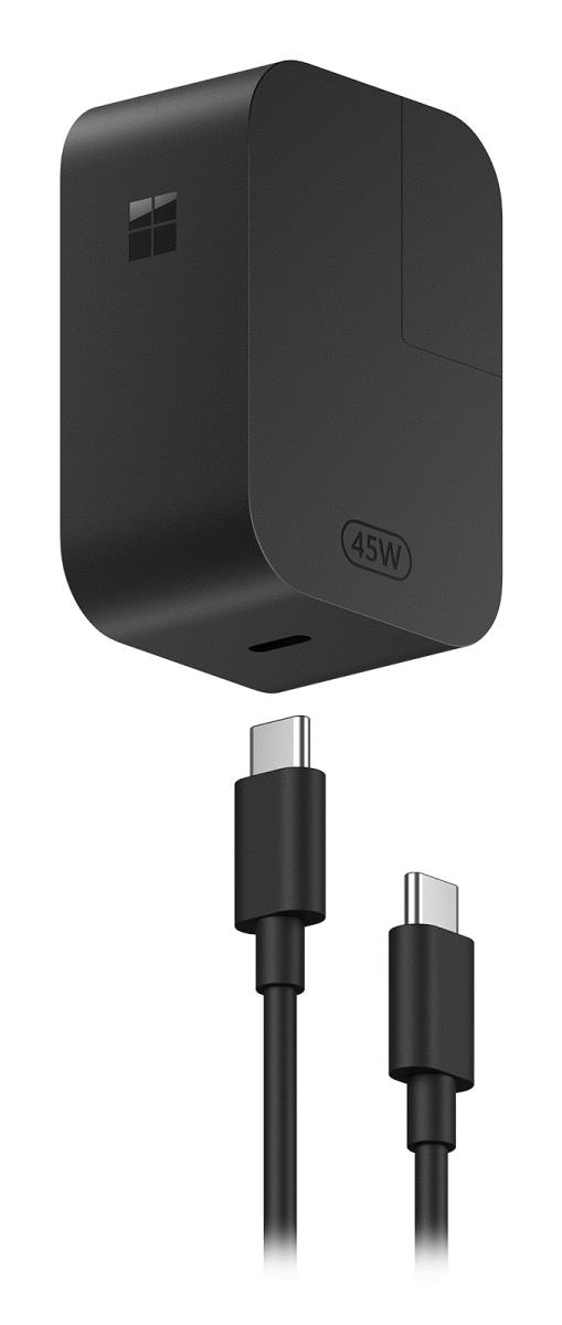 MICROSOFT Surface Power Supply 45w USB-c Black - EP2-29840 - Redcorp.com/en