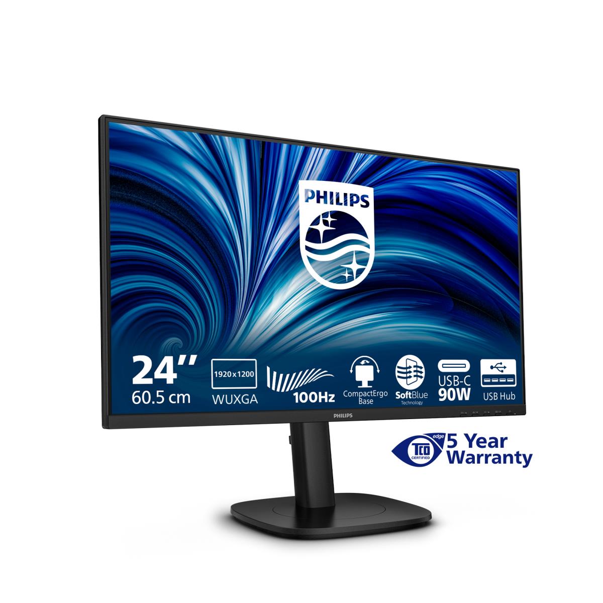 PHILIPS Desktop Monitor - 24b2u3301d - 24in - 1920 X 1200 (wuxga ...