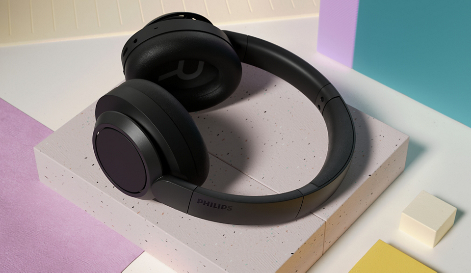 PHILIPS Headset - 6000 Series Over-ear Wireless - Black - TAH6509BK/00 ...