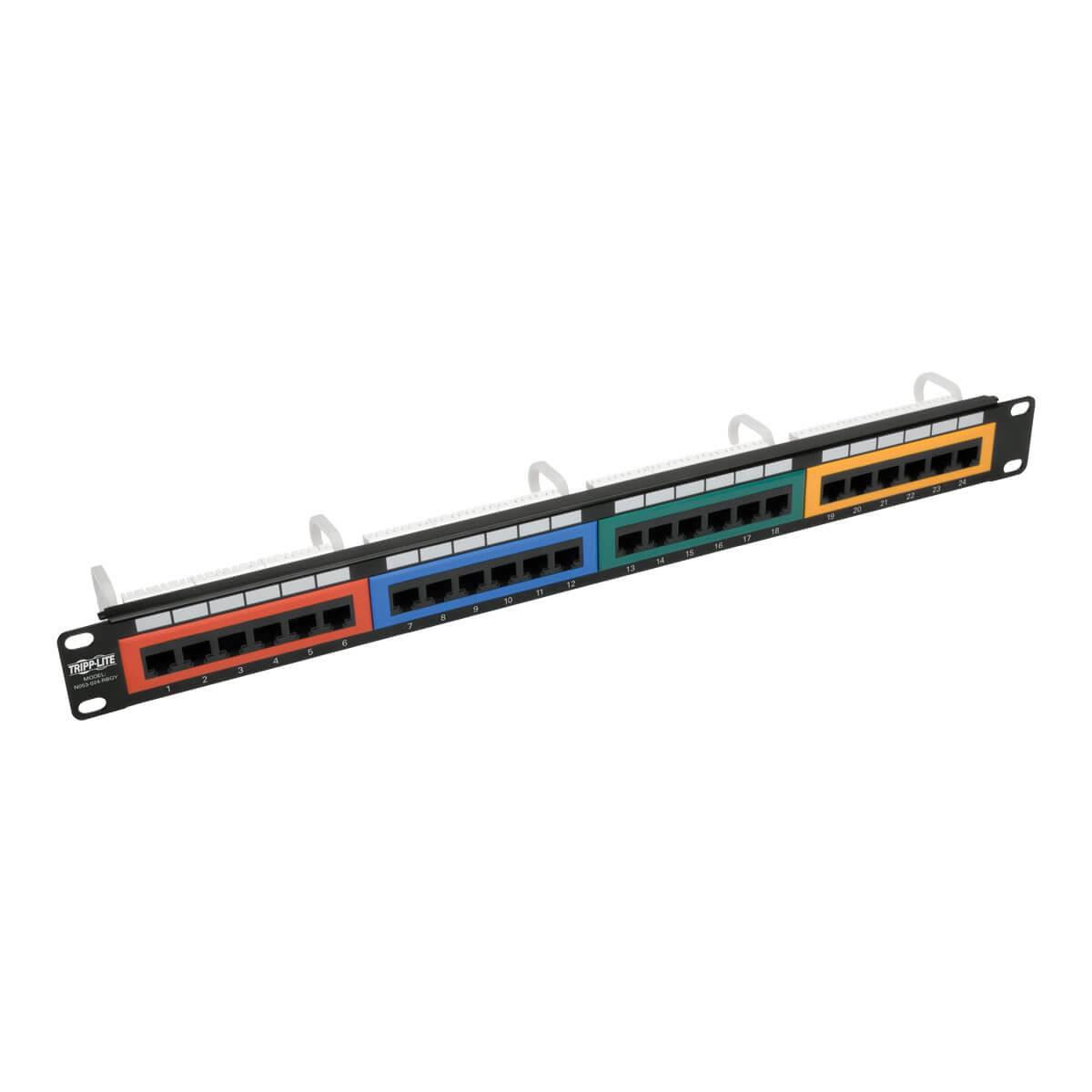 EATON CORPORATION TRIPP LITE Patch Panel 24-Port 1U Rack-Mount 110-Type ...