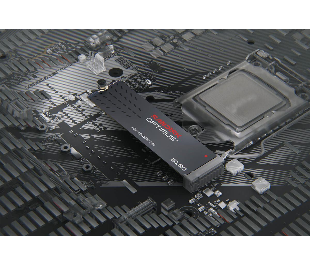 WESTERN DIGITAL SanDisk Optimus 5100 NVMe - 1TB - Pci-e 4.0 x4 - M.2 ...