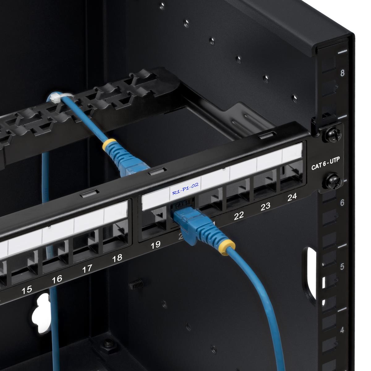 STARTECH.COM Keystone Patch Panel 24 Port 1u Blank - C6PANELUTP241UCM ...