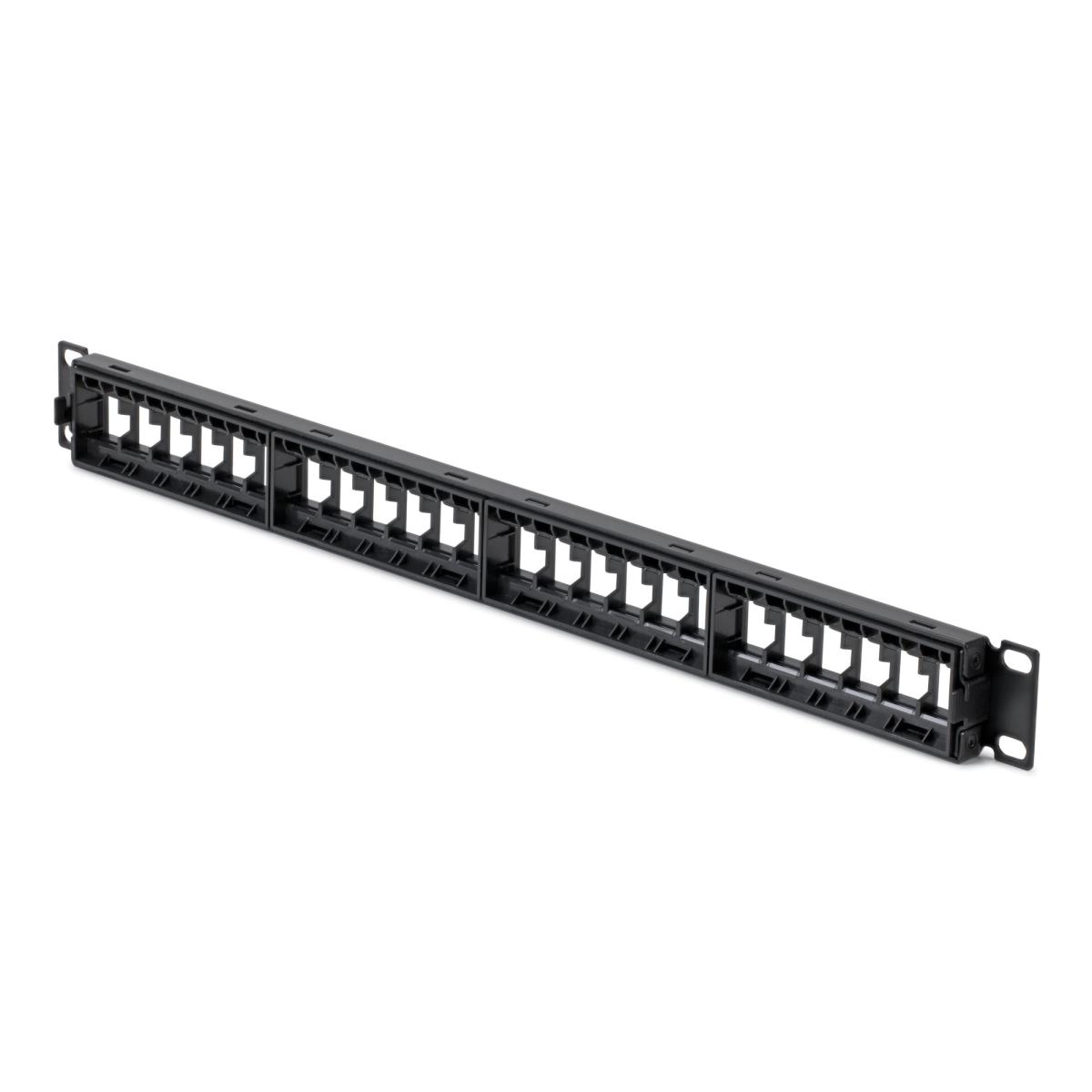 STARTECH.COM Keystone Patch Panel 24 Port 1u Blank - C6PANELUTP241UCM ...