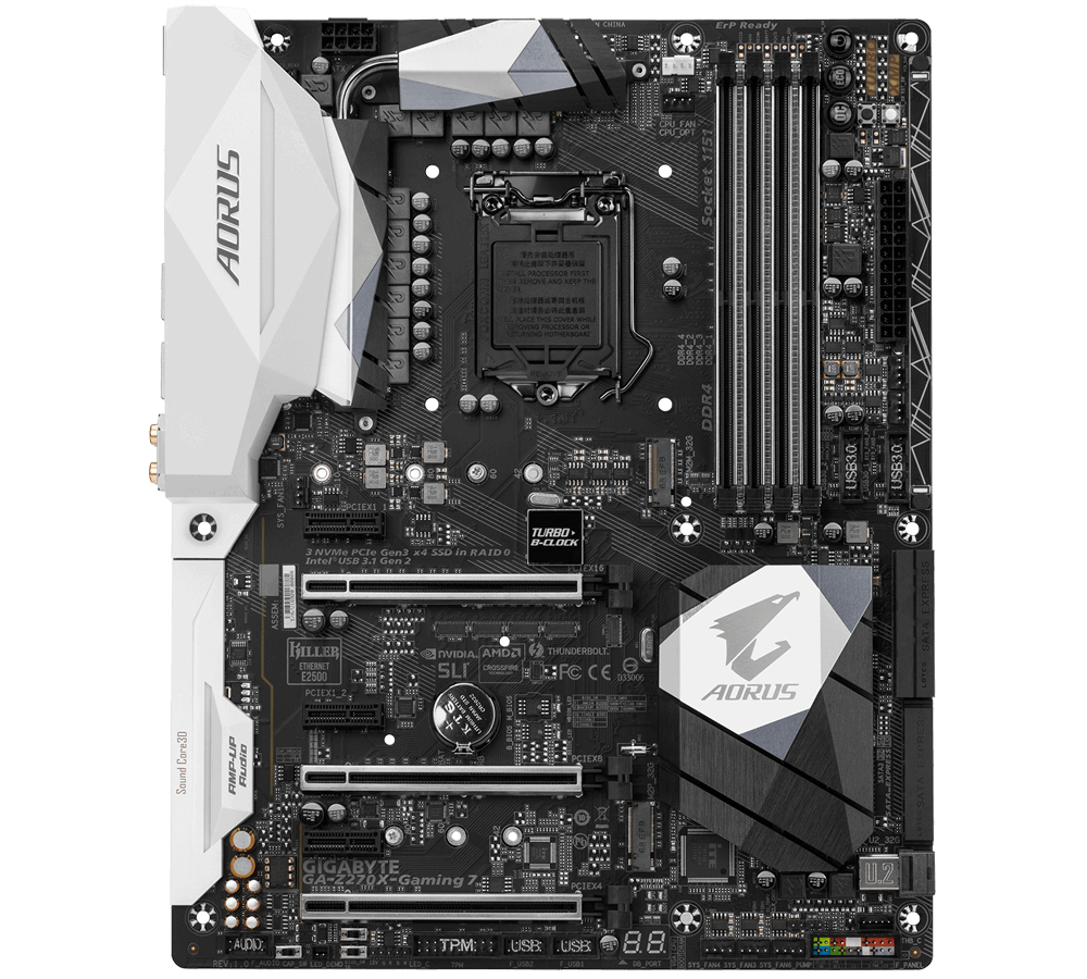 GIGABYTE TECH Motherboard ATX LGA1151 Intel Z270 4 Ddr4 64GB - Ga-z270x ...