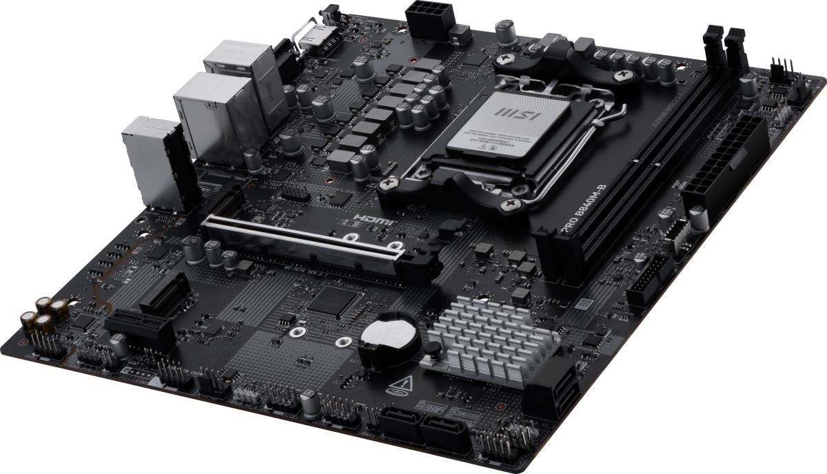 MSI Motherboard Pro B840m-b Am5 Amd B840 2x Ddr5 MATX - 7E76-002R ...