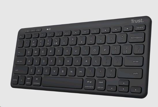 TRUST Wireless Keyboard Lyra Compact - Black - Azerty Belgian - 25093 ...