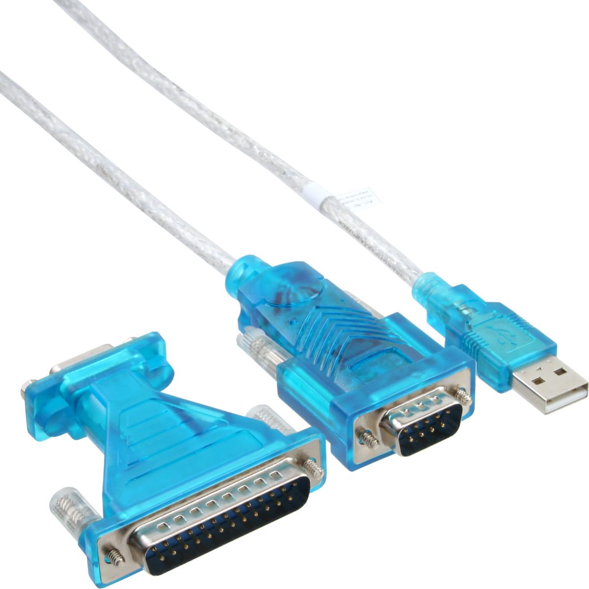 INLINE INC USB to Serial Adapter Cable USB Type A Male / DB9 Male 1.8m ...