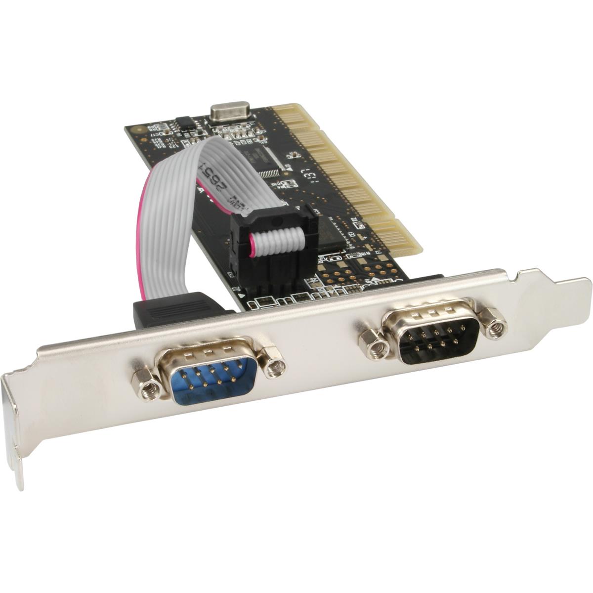 INLINE INC PCI Multi I/O Controller Card 2 DB9 Serial Ports - 66636I ...