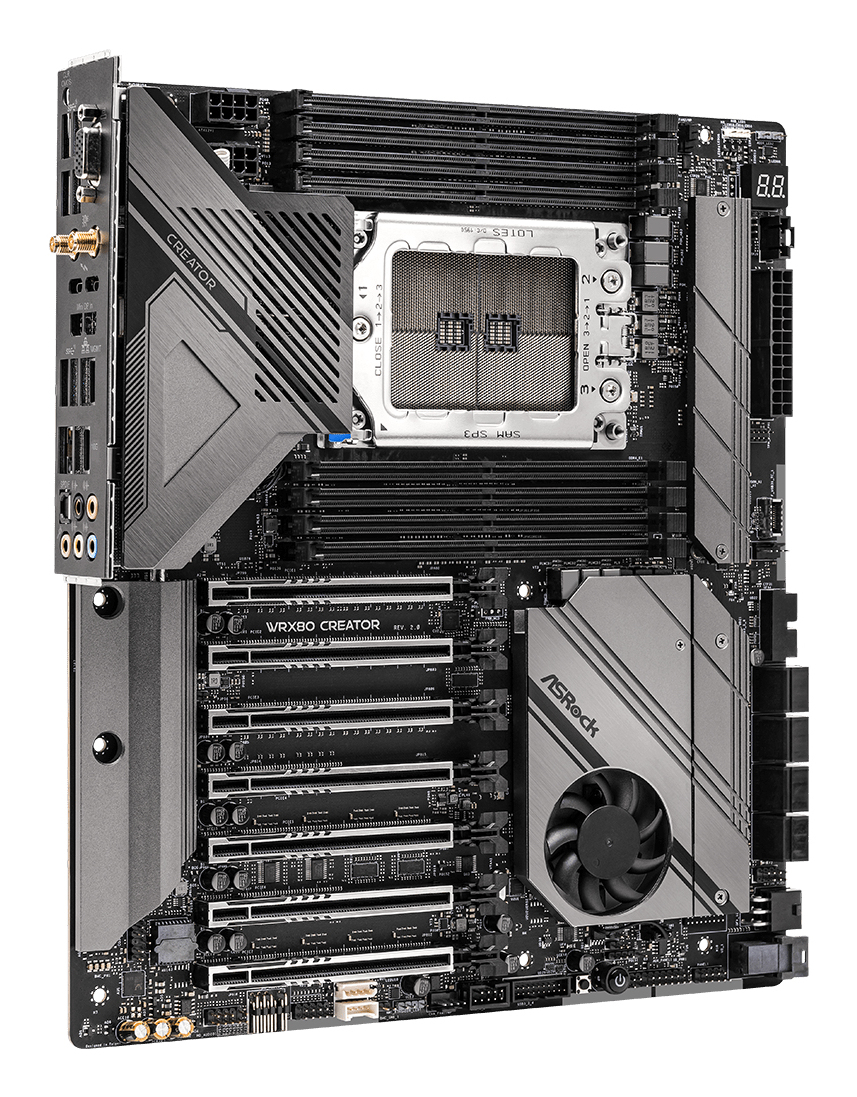 ASROCK Motherboard Wrx80 Creator R2.0 Am5 Amd Wrx80 8 X Ddr5 Aspeed ...
