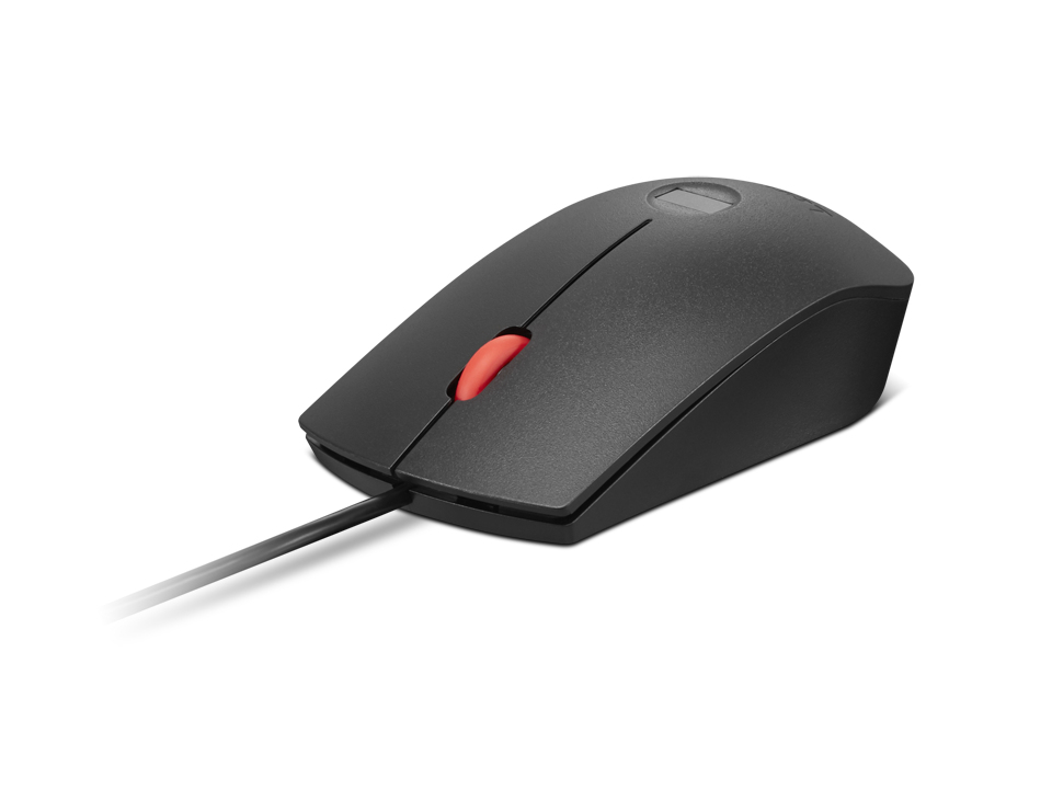 LENOVO Wired Mouse - Fingerprint Biometric USB Mouse Gen3 - optical ...