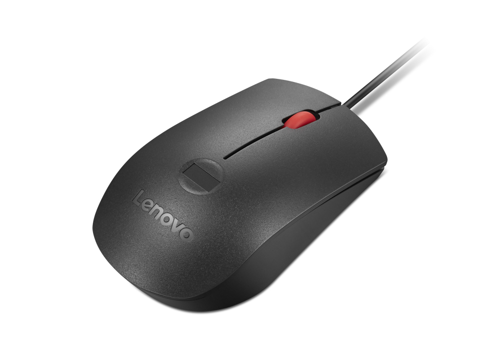 LENOVO Wired Mouse - Fingerprint Biometric USB Mouse Gen3 - optical ...