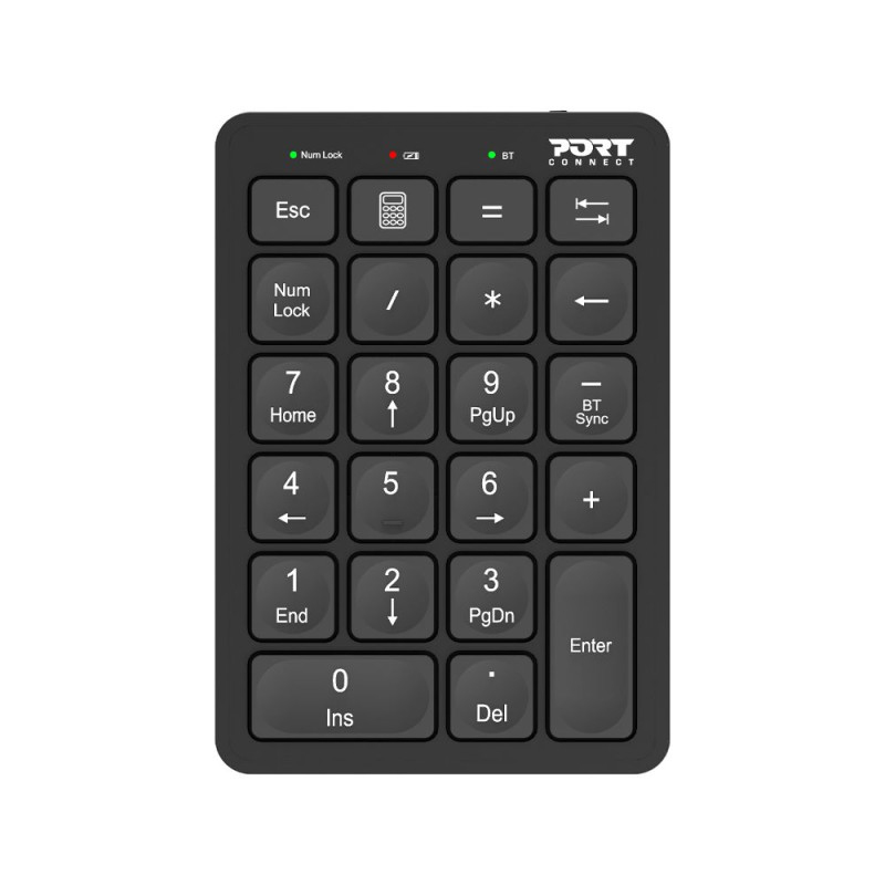 PORT DESIGNS Numeric Keypad - Rechargeable Bluetooth - 900802 - Redcorp ...
