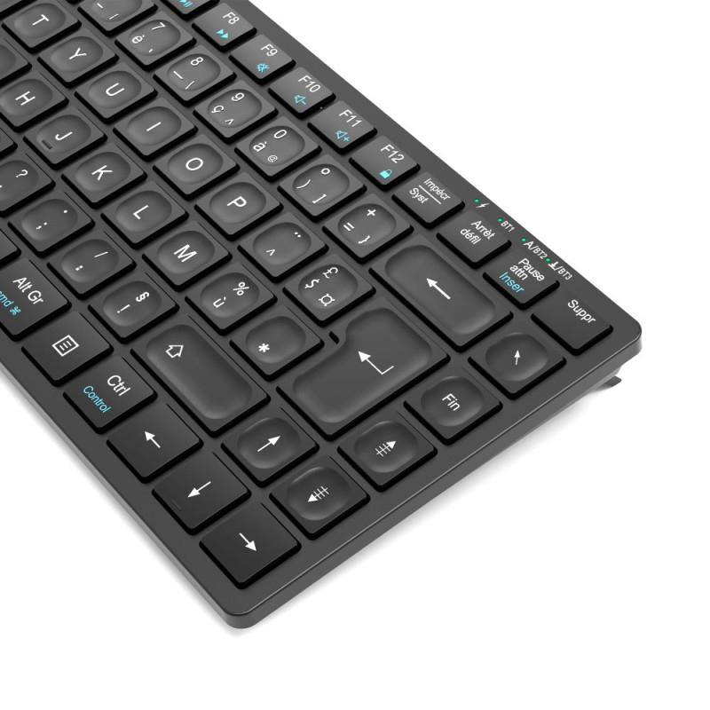 PORT DESIGNS Keyboard Mini Pro Rechargeable Bluetooth - Azerty French ...