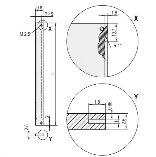 SCHROFF Front Panel - Retrofit Shielding - 3U - 84HP - 2.5mm - Al ...