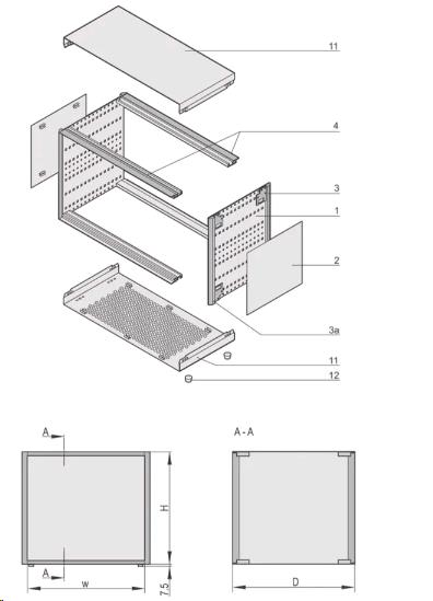 SCHROFF RatiopacPRO 19-Inch Enclosure - With Front Handles - 4U - 84HP ...