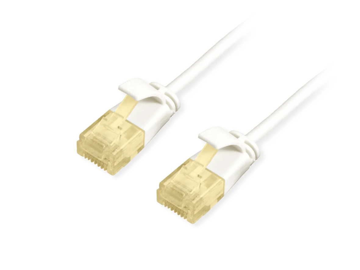 EQUIP Slim Patch Cable - CAT6A - U/UTP - 5m - White - 626007 - Redcorp ...