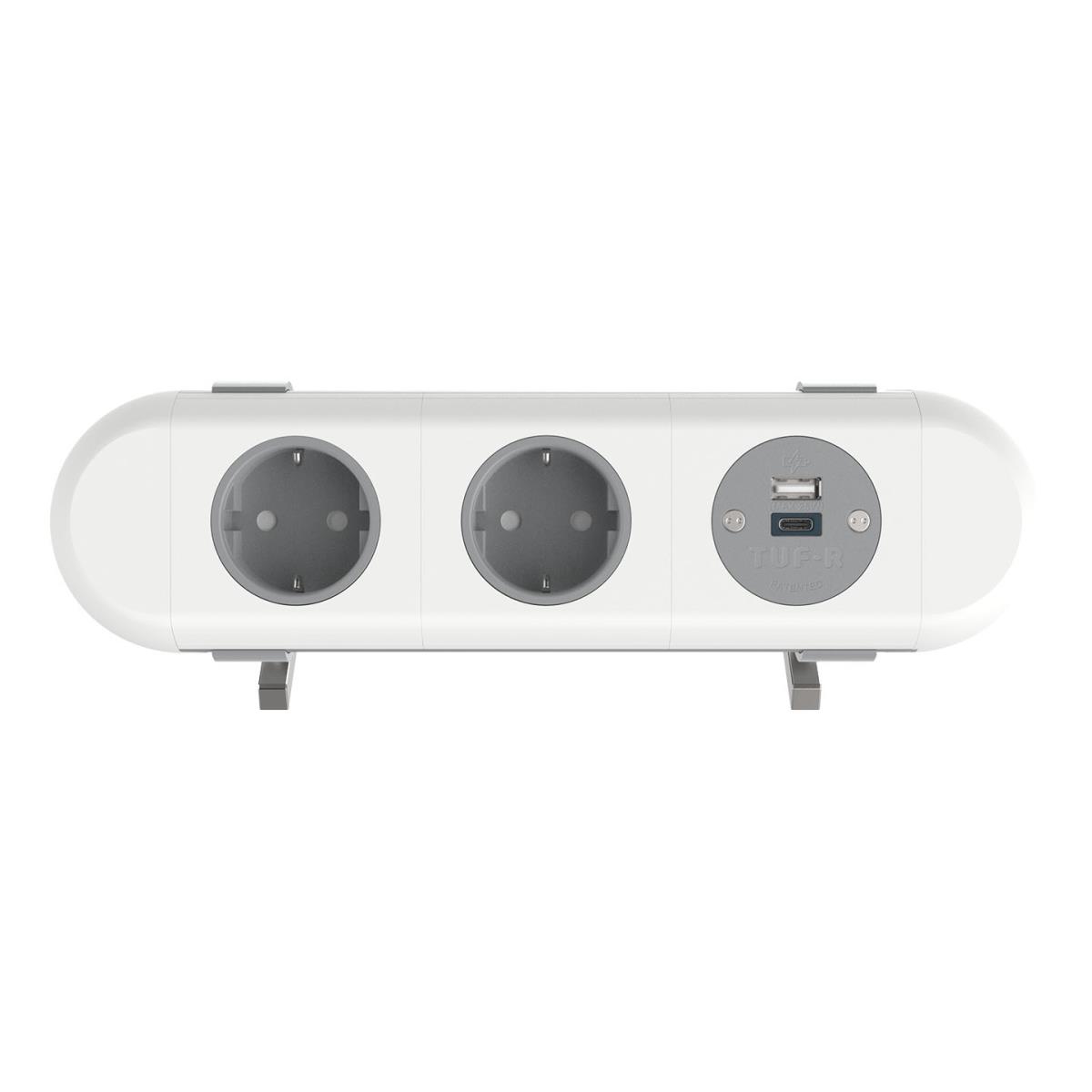 DATAFLEX Power Polar 2x Schuko USB-A+C 25W 100 White - 25.100 - Redcorp ...
