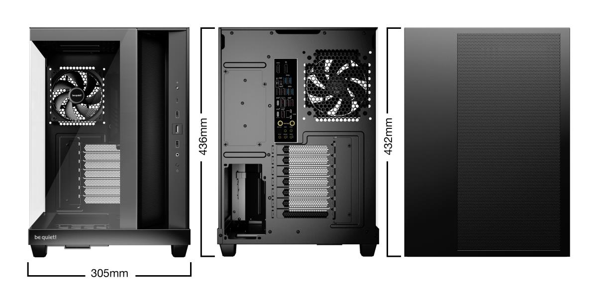 BE QUIET Pc Case - Light Base 500 Black - BGW83 - Redcorp.com/en