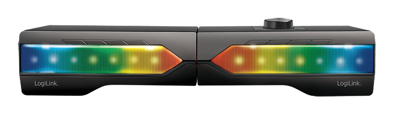 LOGILINK Mobile soundbar - party light, 2-in-1 gaming sound system ...
