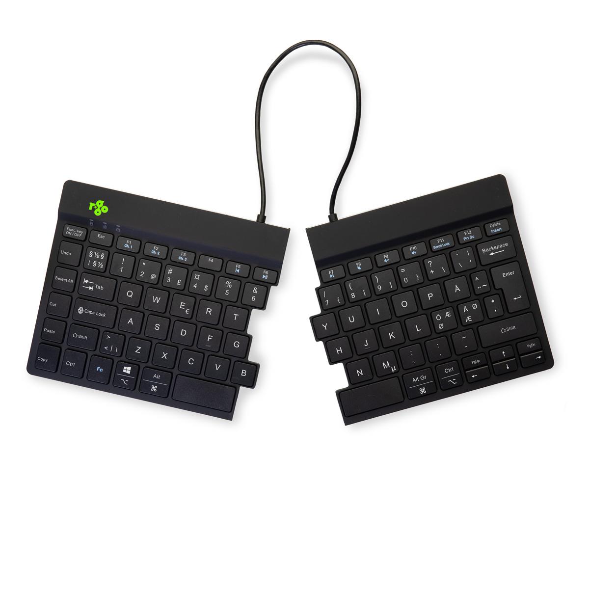 R-GO TOOLS Split Break Ergonomic - Keyboard - Wireless - Black - Qwerty ...
