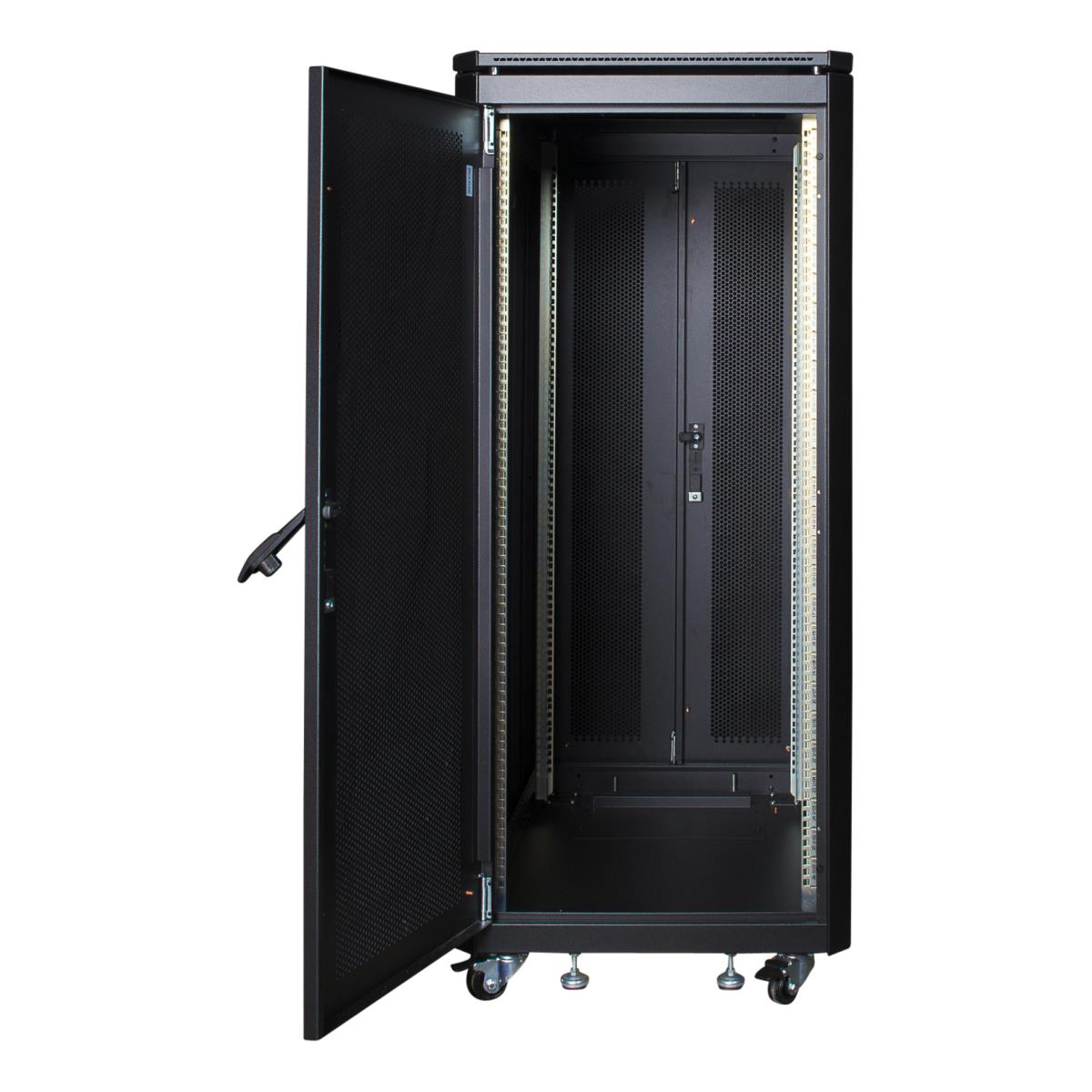 LANVIEW 19in 26u Rack Cabinet 600 x 1000 x 1342mm Server Line - Black ...