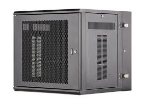 PANDUIT CORP Wall Mount Cabinet 12RU 25in Depth Perforated Door Black ...