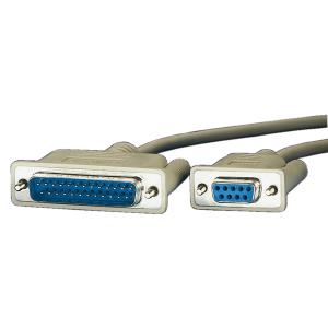 ROTRONIC LOGISTICS Roline Serial Printer Cable Db9 F/db25 M 1.8m - 11. ...