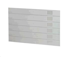 SCHROFF 19in Plastic Front Panel - 6U - Clipping In - RAL7035 Light ...