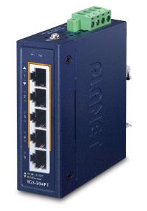 PLANET Ethernet Switch - Compact Industrial 4-port 10/100/1000t 802.3at ...