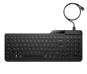 HP Multi-Device Wired Keyboard 405 - Backlit - Qwerty Int'l - 7N7C1AA# ...