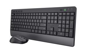 TRUST Wireless Keyboard Trezo - USB - Black - Qwerty Us / Int'l And ...