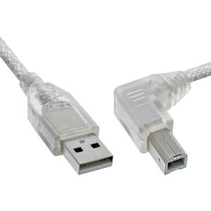 INLINE INC USB 2.0 Cable Right Angeled Type A Male To B Male ...