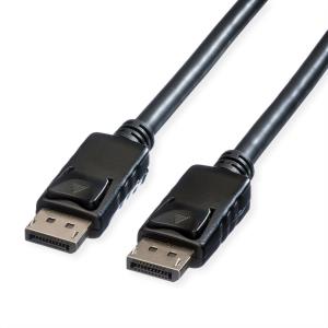 ROTRONIC LOGISTICS DisplayPort v1.2 Cable TPE DP-DP Male/Male Black 5m ...