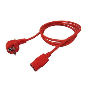 ROTRONIC LOGISTICS Power Cable - Straight IEC Connector - 1.8m - Red ...