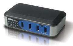 MOXA UPort - 4 Port entry-level USB Hub, w/ adapter - UPort 204 ...