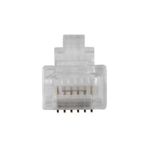 INTRONICS Modular Connectors Rj12 For Round Stranded Cable 25-pk ...
