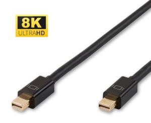 MICROCONNECT Mini DisplayPort Cable 8k Version 1.4, Gold-plated Plugs ...