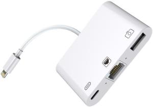 MICROCONNECT Lightning Hub - iPhone / iPad Lightning - Rj45 + Power ...
