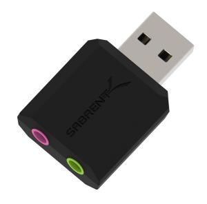 SABRENT USB External Stereo 3d Sound Adapter Black - AU-MMSA - Redcorp ...